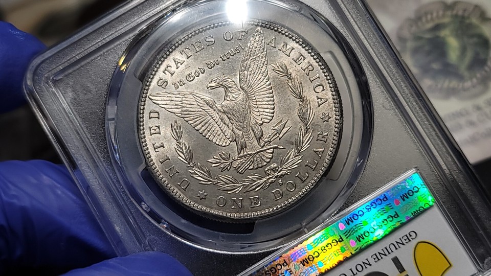 1892 S Morgan Silver Dollar $1 PCGS UNC Detail Filed Rims -Looks MS64 ...