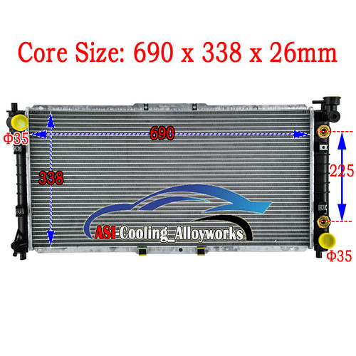 For 1991-2002 99 01 Mazda 626 GE MX6 1.8L 2.0L 4Cyl AT/MT Aluminum Core ...