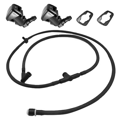 For 11-16 Ford F250 F350 F450 2pcs Windshield Washer Hose And Nozzle ...