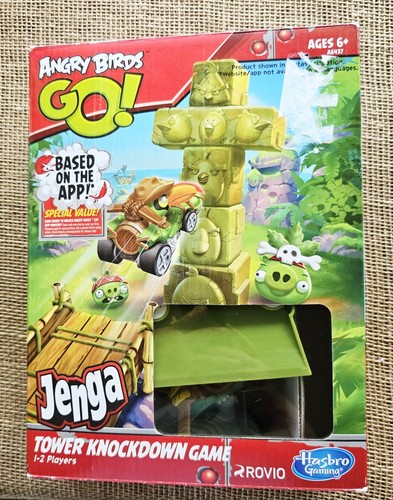 Angry Birds Go! Jenga Tower Knockdown Game Hasbro Rovio | eBay