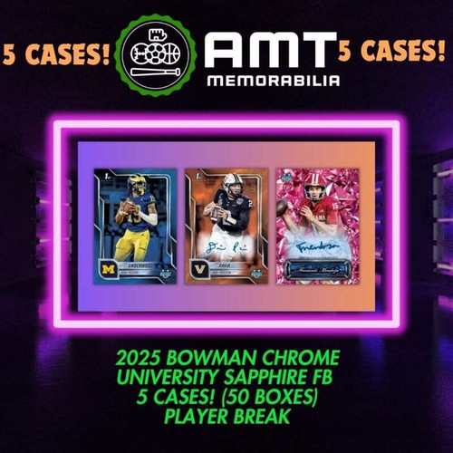 Justius Lowe Oregon 2025 Bowman Chrome University Sapphire 5X Case Box ...