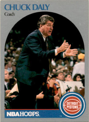 1990-91 Hoops Chuck Daly #312 Detroit Pistons | eBay
