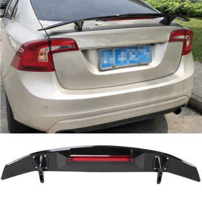 52" Rear Trunk Spoiler Wing Lip GT w/3RD LED Brake Light For Volvo S40 ...