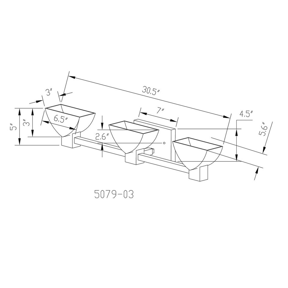 Forte Lighting 5079-03-55 Signature Bathroom Vanity Light Brushed ...