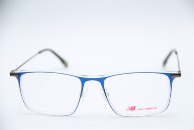NEW NEW BALANCE NB 4090-1 BLUE GUNMETAL AUTHENTIC FRAMES EYEGLASSES 53 ...