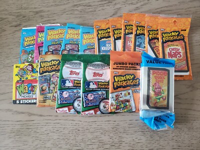 HUGE Lot Of Wacky Packages w/ Wrappers ALL NEW SERIES ANS & 2015, 1991 ...
