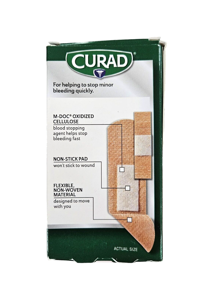 CURAD Quick Stop! BANDAGES for Bleeding Control Assorted Fabric 30ct ...