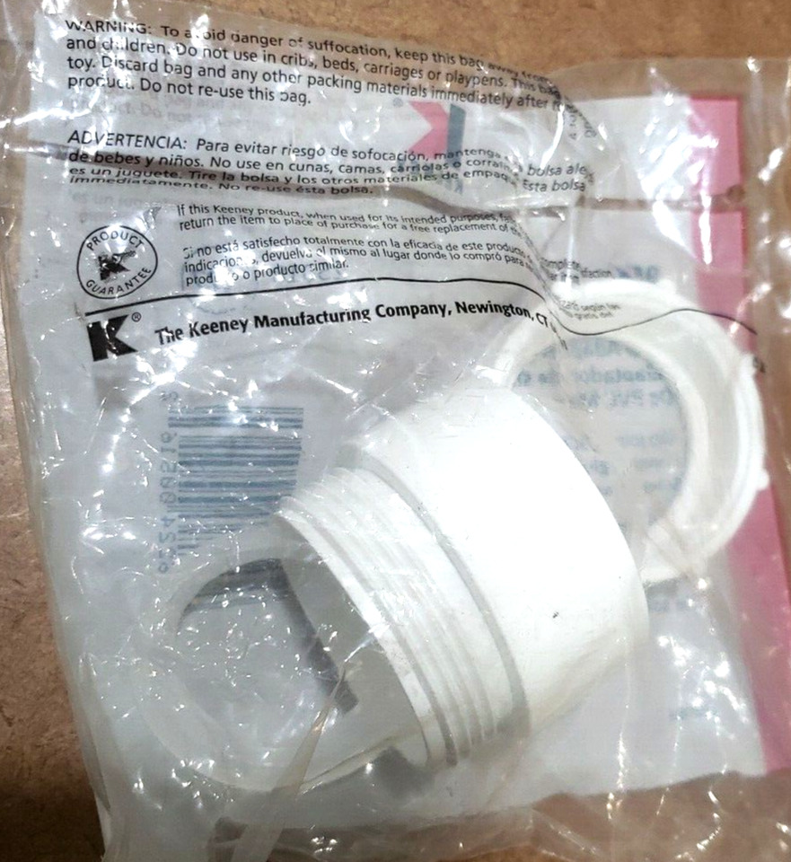 Keeney 95K Plastic Marvel Connector, 1-1/2" x 1-1/2", White | eBay