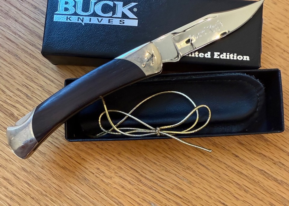 STUNNING BUCK 055 AWARD SHOW KNIFE NEVER USED IN BOX N21 | eBay