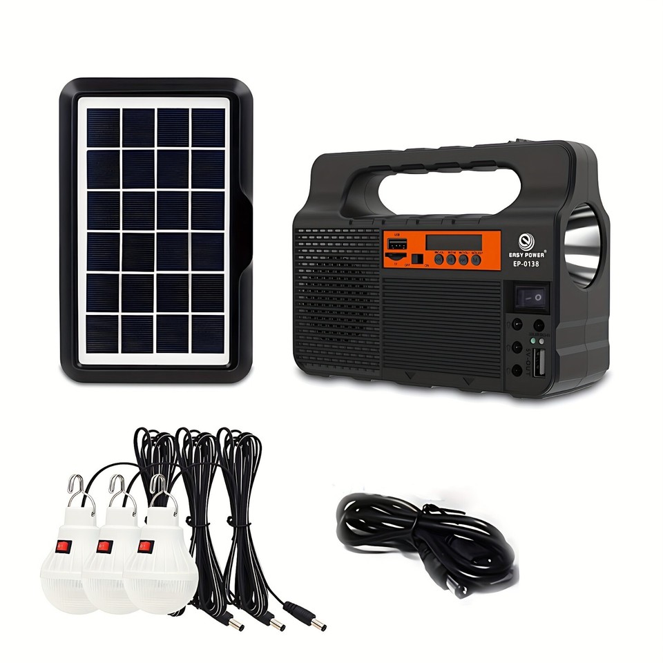 Solar Flood Light for Outdoor Camping Portable Emergency Solar Power ...