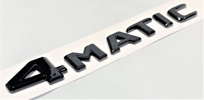 BLACK 4MATIC REAR TRUNK EMBLEM FOR MERCEDES 4MATIC BADGE NAMEPLATE C250 ...