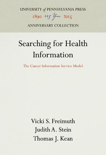 Vicki S. Freimuth Judith A. Stein Thomas J. Searching for Health Inform ...