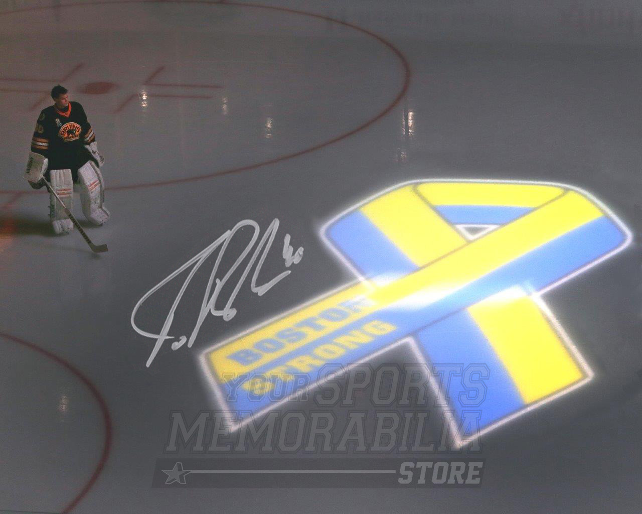 Tuukka Rask Boston Bruins Signed Autographed Boston Strong Illumination ...