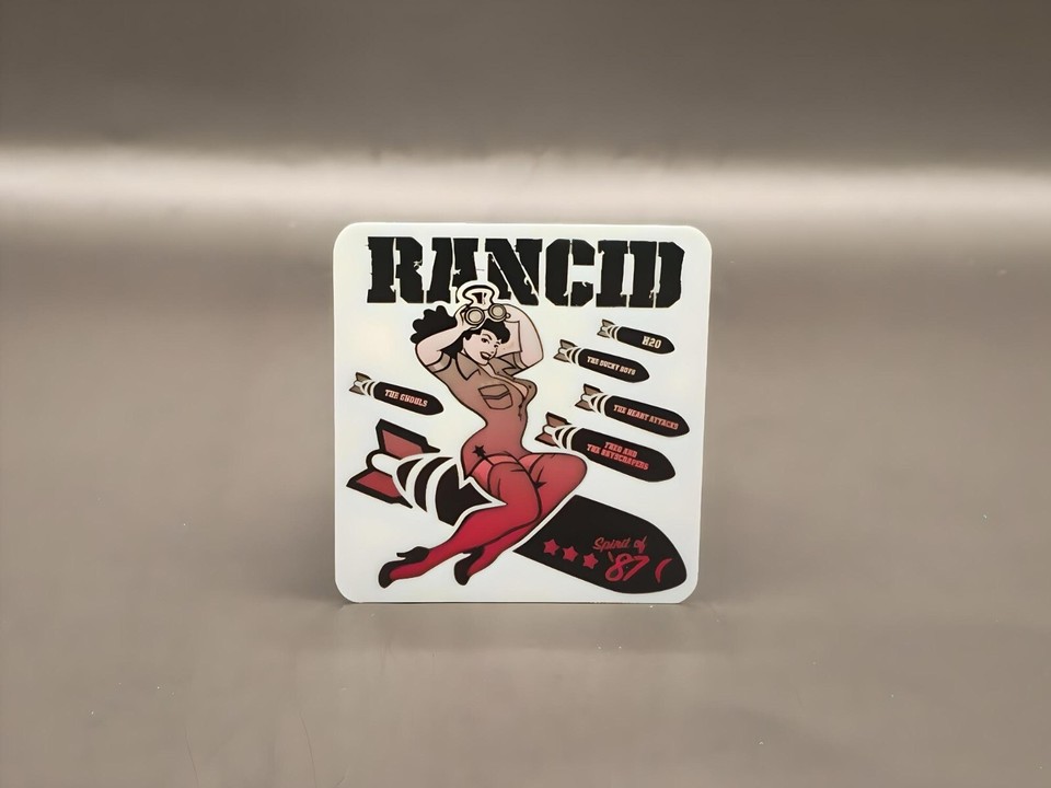 Rancid Stickers Punk Rock Ska Music Band Logo Decals Skull Car Laptop ...