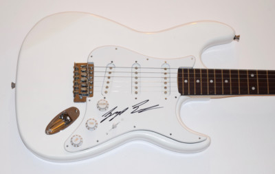 Geoff Emerick Signed Electric Guitar THE BEATLES Recording Engineer COA ...