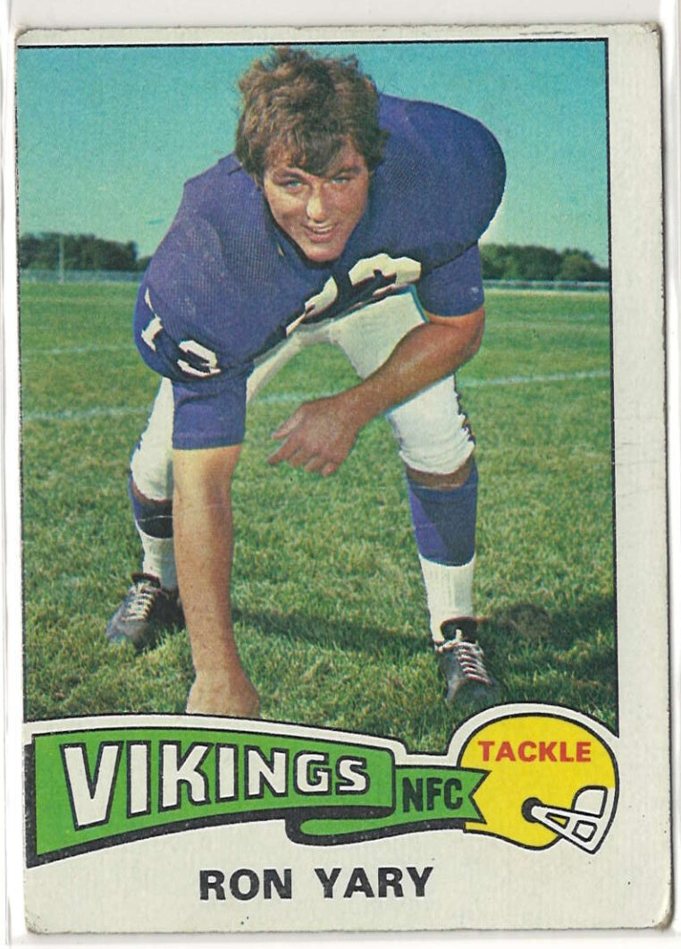 1975 Topps Football #433 RON YARY Minnesota Vikings | eBay