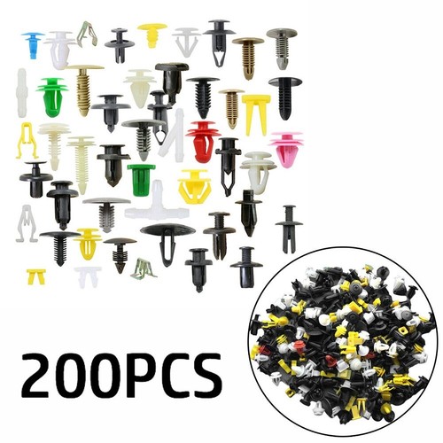 200Pcs Car Clips Fastener Screws Bumper Interior Decoration Auto ...