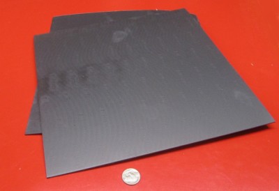 Polypropylene Sheet Black, Formex Flame Retardant .062" x 12" x 12", 2 ...