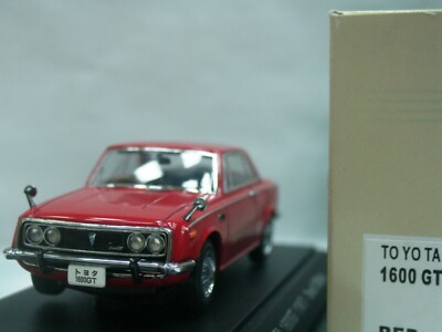 WOW EXTREMELY RARE Toyota Corona RT55 1600GT RHD 1967 Red 1:43 Ebbro ...