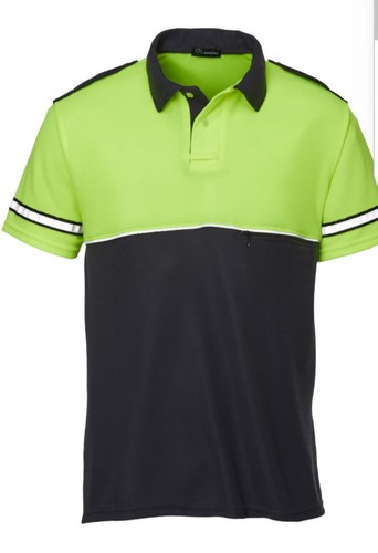 Mocean Style 354 Two-Tone Neon Metro Piqué Polo Shirt For Visibility ...