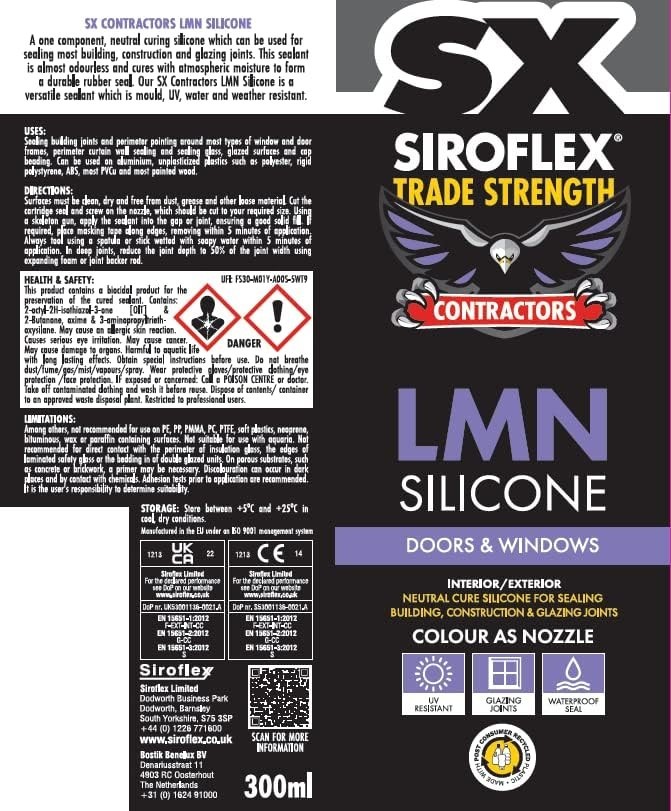 Oak 300ml Low Modulus Silicone Sealant - Odourless, Durable & Weather ...