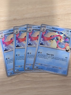 4 X Cynthia's Milotic 053/182 Common Destined Rivals | eBay