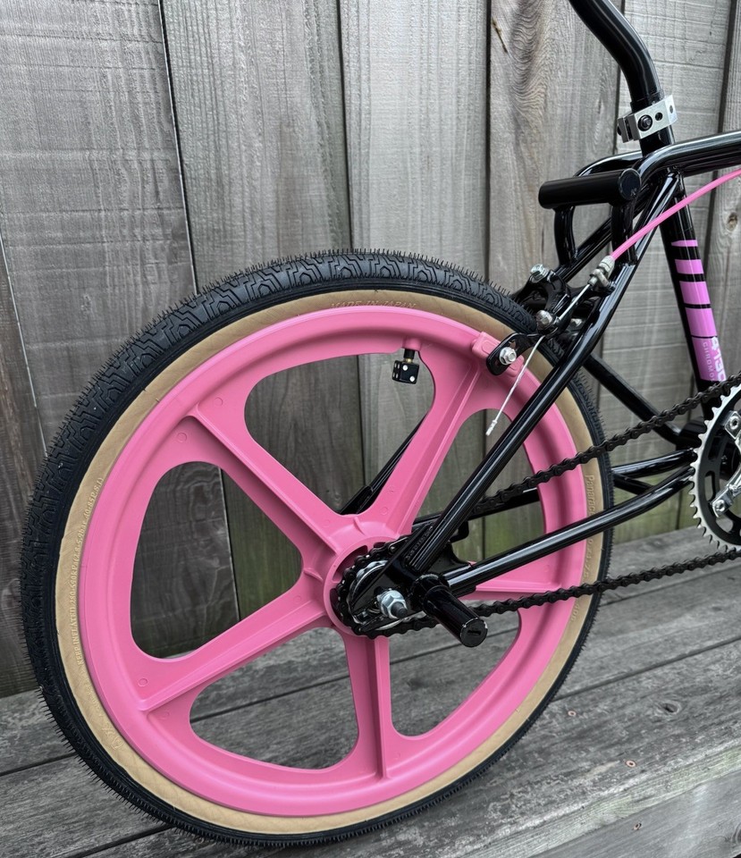 CW Racing CALIFORNIA FREESTYLE old School BMX Bike Black Pink Mike Buff ...