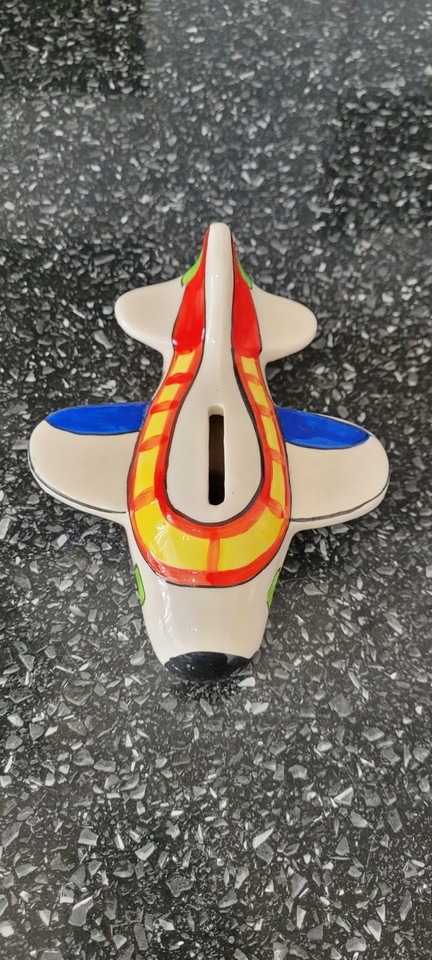 Ceramic Moneybox Small Jet Plane | eBay UK