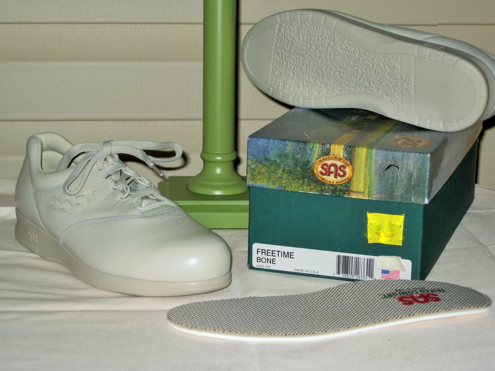 SAS Freetime Womens Bone Shoe Size 8 1/2 WIDE WIDE New in Box | eBay