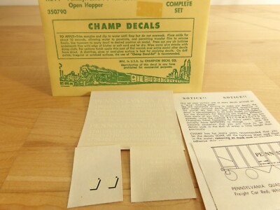 Champ Decals HO HC-79 Pennsylvania 70 Ton Quad Open Hopper | eBay