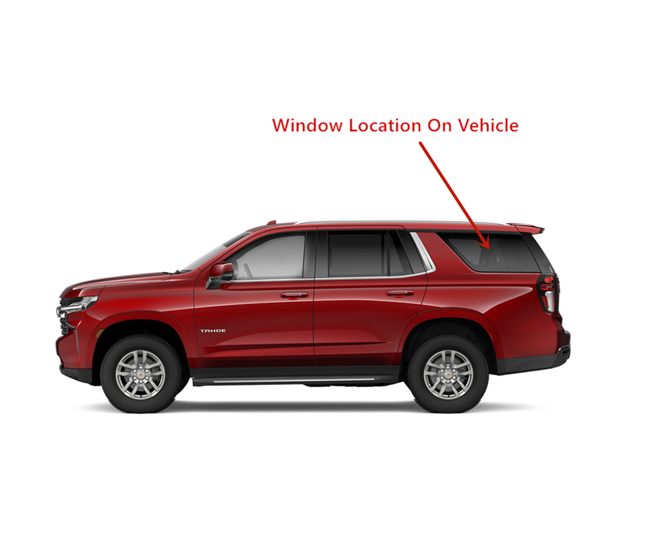 Fits 21-25 Chevrolet Tahoe GMC Yukon Driver Left Side Quarter Window ...