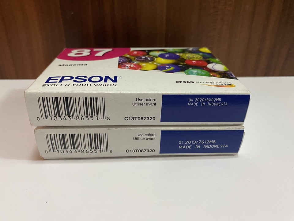 2014-2016 GENUINE SET 22 EPSON T0870-T0872-T0879 #87 INK STYLUS PHOTO ...