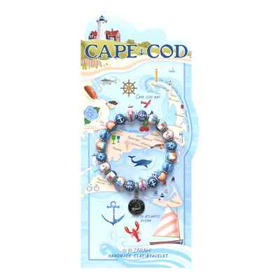 NEW JILZARAH Handmade Clay Beads DESTINATION CAPE COD Multi color 8mm ...