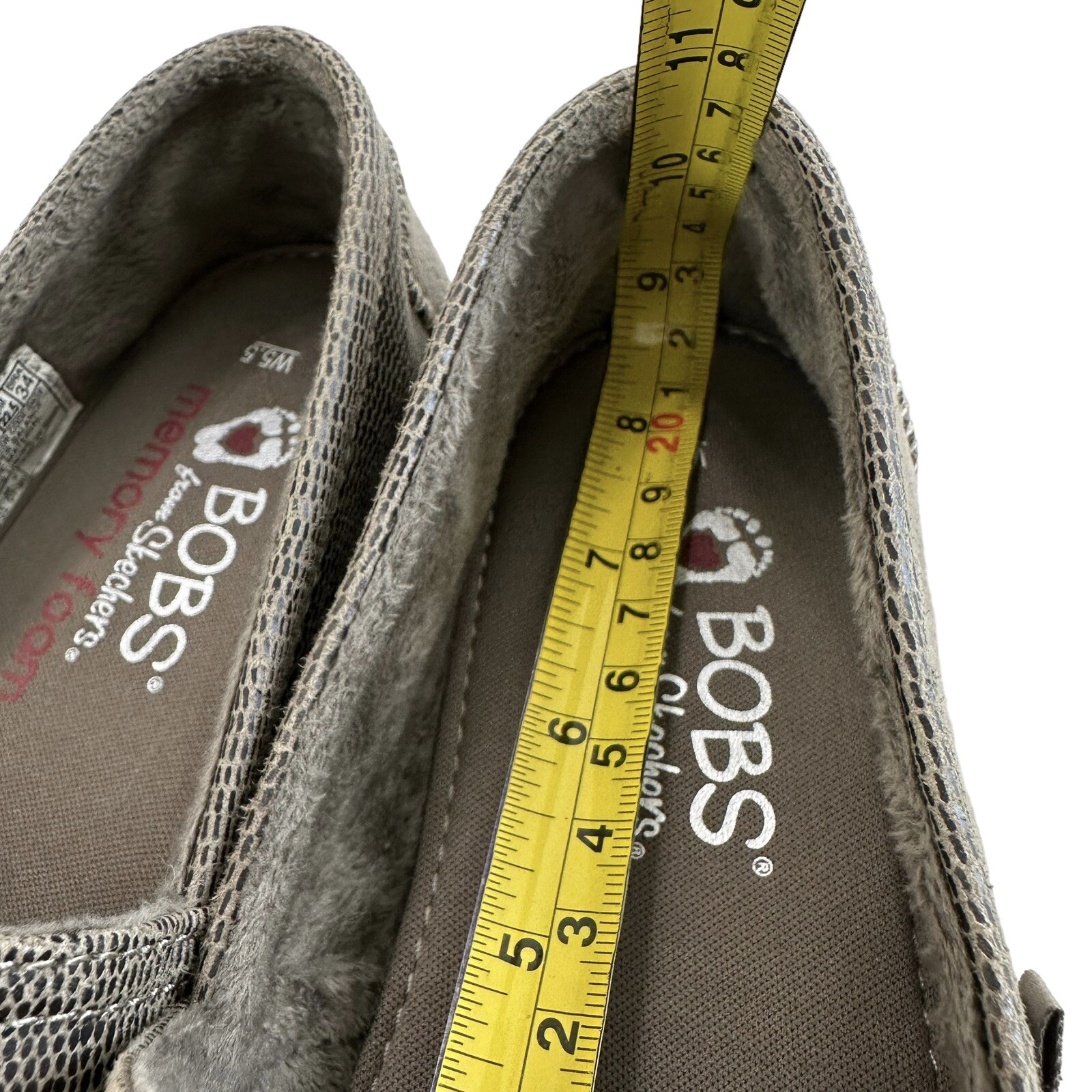 Bobs Skechers Chill Lugs Snake-Print Slip-On Shoes Si… - Gem