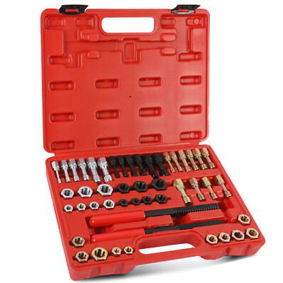 48PCS Thread Repair Restorer Kit Thread Chaser Set UNF UNC Rethreading ...
