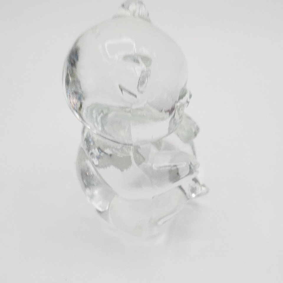 Fenton April Birthday Bear Diamond Heart Paperweight 1987 Signed D ...