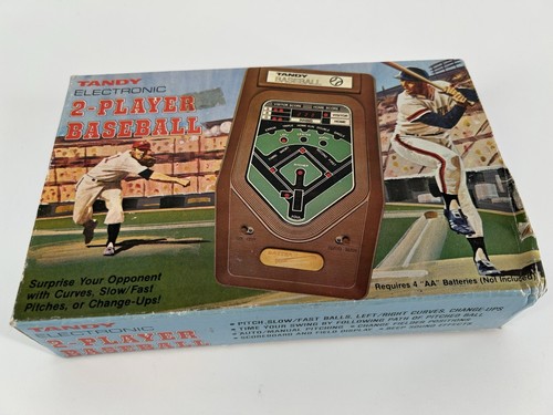 Vintage 1981 Tandy Electronic 2-Player Baseball Handheld Game - Tested ...