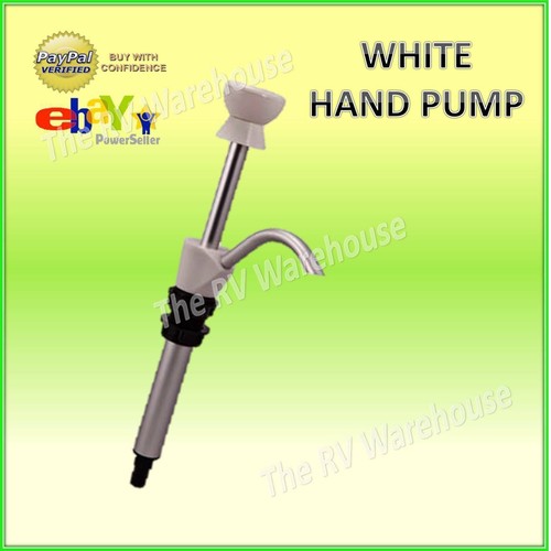 WHITE MANUAL CARAVAN HAND PUMP FAUCET TAP BOAT GALLEY JAYCO AVAN RV ...
