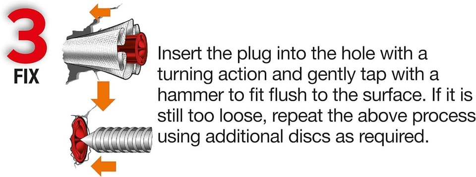 WetNFix Wet N Fix Quick Wall Fixture 20 Disc Pack Fixes Loose Anchor or ...