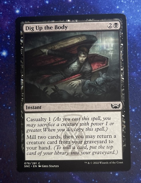 MTG Dig Up the Body Streets of New Capenna 076/281 Regular Common for ...