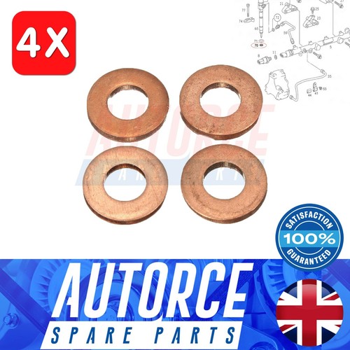 4X MERCEDES A CLASS C CLASS E CLASS S CLASS FOR FUEL INJECTOR SHIM TO ...