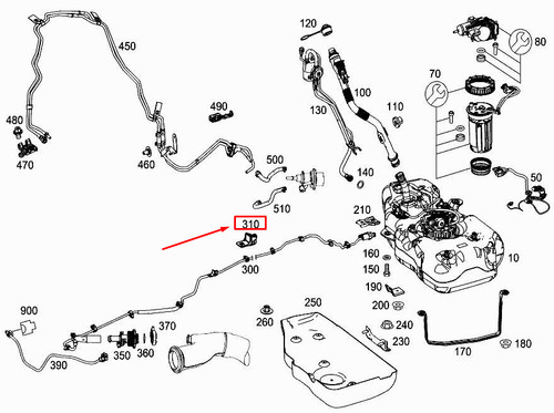 NEW MERCEDES-BENZ GLE W166 ADDITIVE LINE FASTENING BRACKET A1664760536 ...