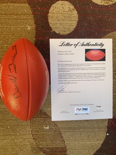 Darrell Green AUTO SIGNED Autograph Autographed PSA/DNA Football Foam ...