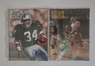 Bo Jackson and Jerry Rice Becket Football Card Guide Magazines. FREE ...