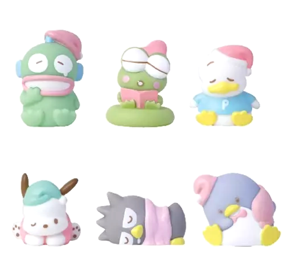 Sanrio Characters Happy Birthday Sleepy Mascot Light complete Set 6 ...