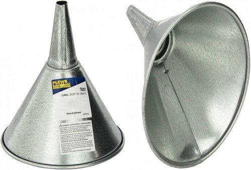 Plews LubriMatic 75-001 1-Quart Capacity Galvanized Steel Funnel ...