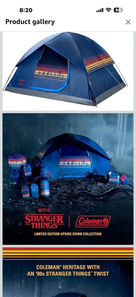Coleman Stranger Things Outdoor Gear Collection, Limited Edition | eBay