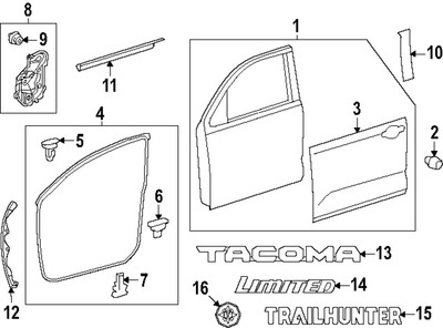 Genuine Toyota Belt Molding 75720-AK010 | eBay