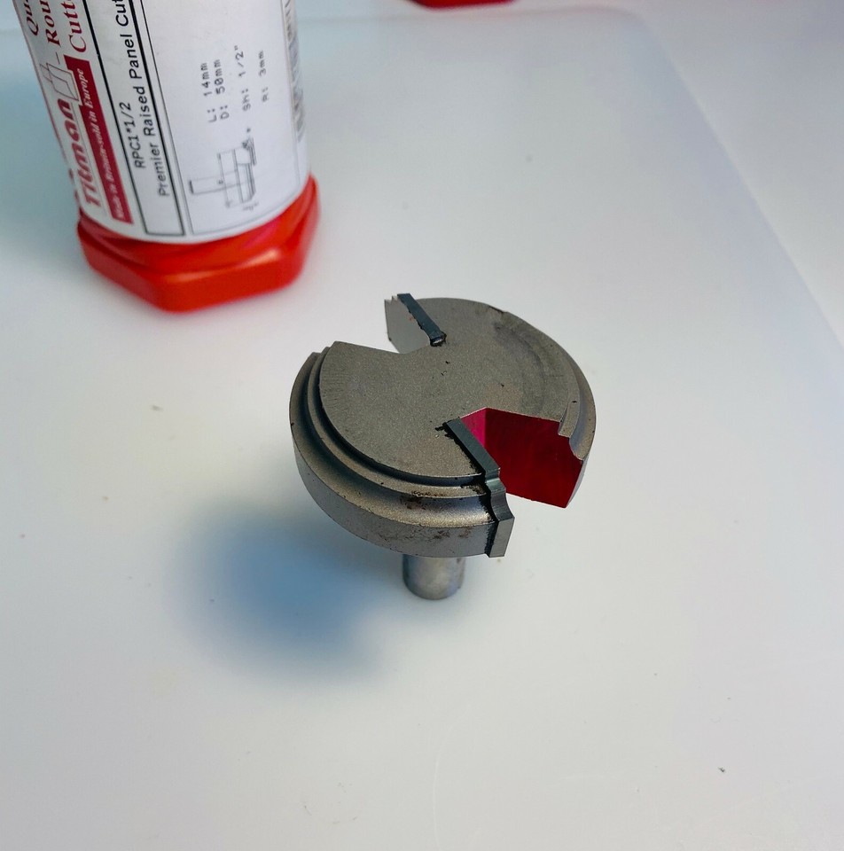 TITMAN RPC1*1/2" Raised Panel Cutter D=50mm | L=14mm Ovolo Raised ...