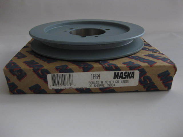 Maska Pulley 1B64 QD Bushed for Belt Type, A/B Groves, 1 A Pitch, 6 ...